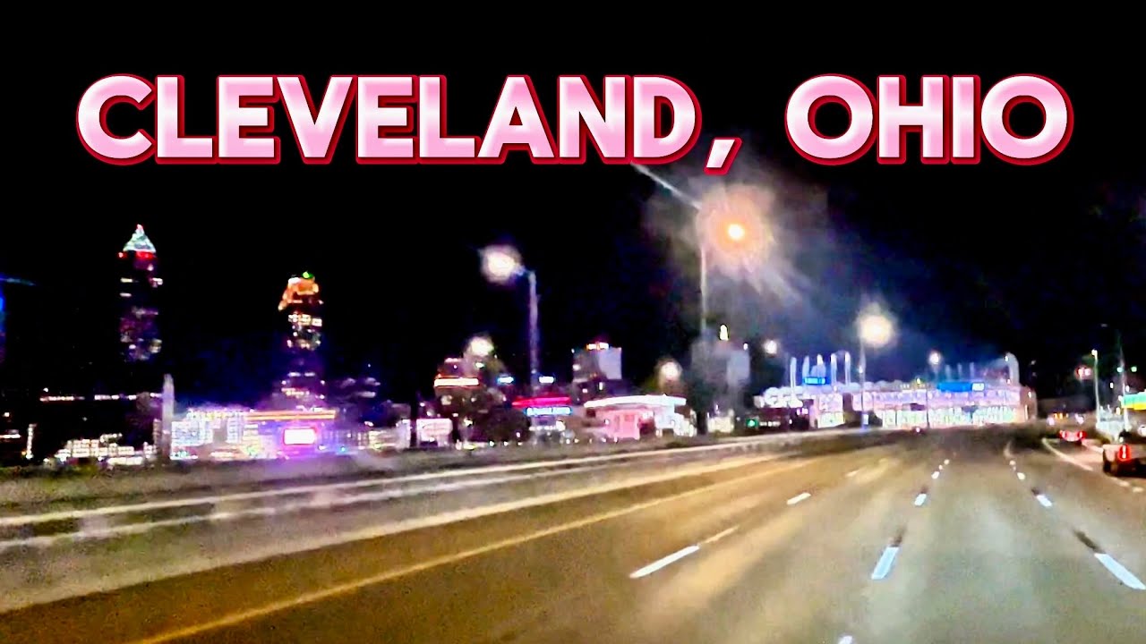 Night Drive Through Cleveland, Ohio - YouTube