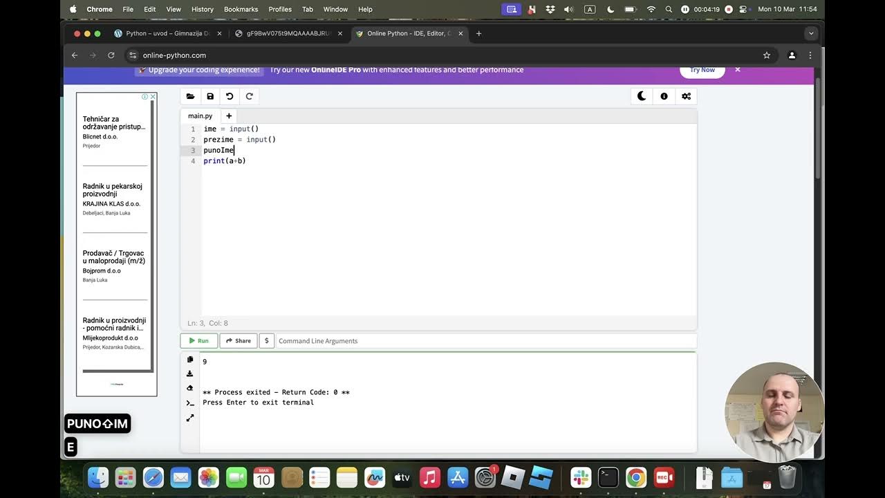 Python 1 - Osnovne naredbe - YouTube