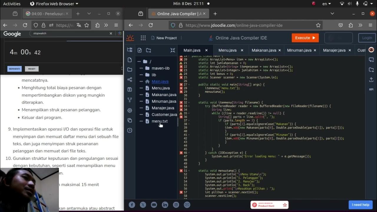 Tugas 3 Pemrograman Berbasis Desktop - YouTube