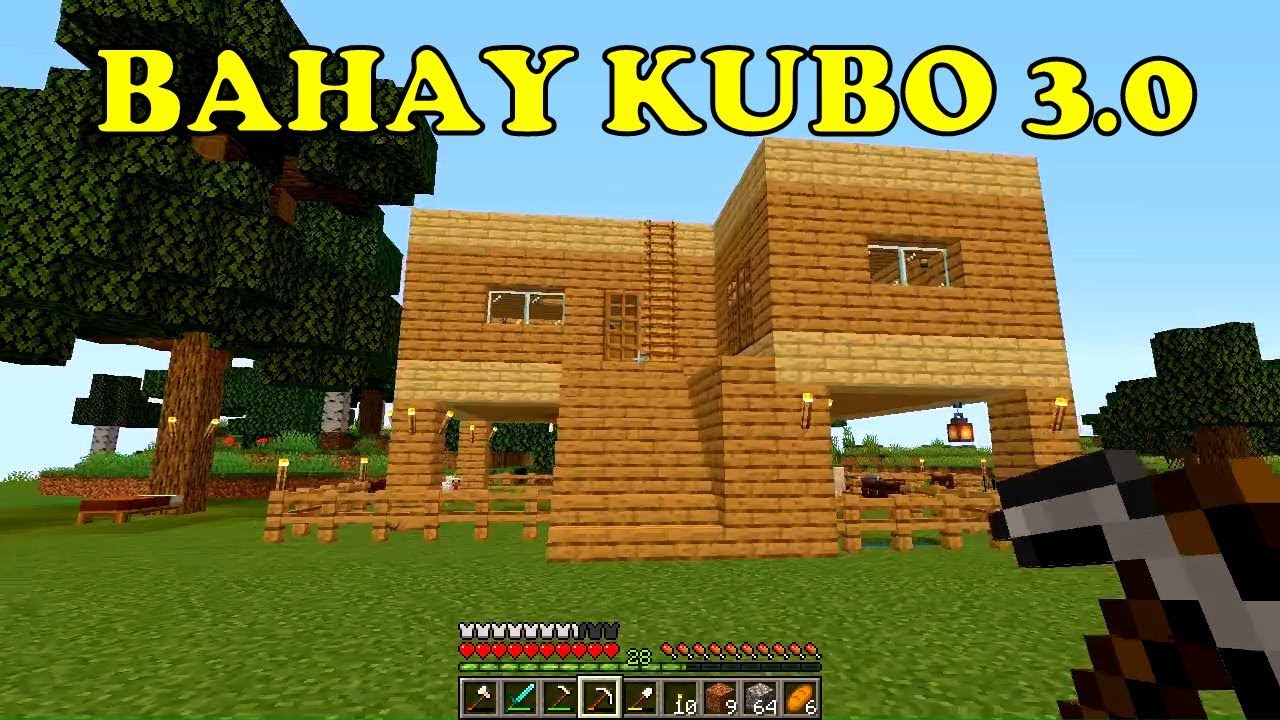 Minecraft Tagalog - Bahay Kubo 3.0 - YouTube