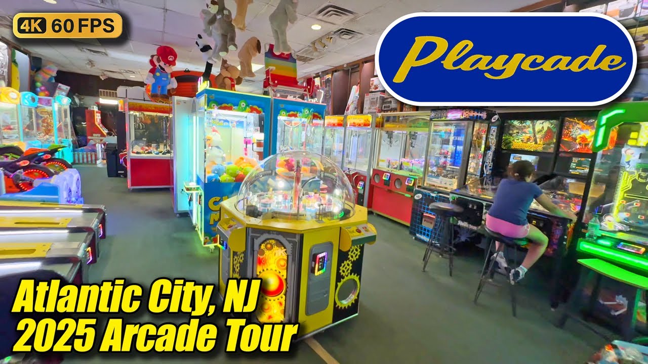 Playcade (Atlantic City NJ), August 2025 arcade tour, new 4K full ...