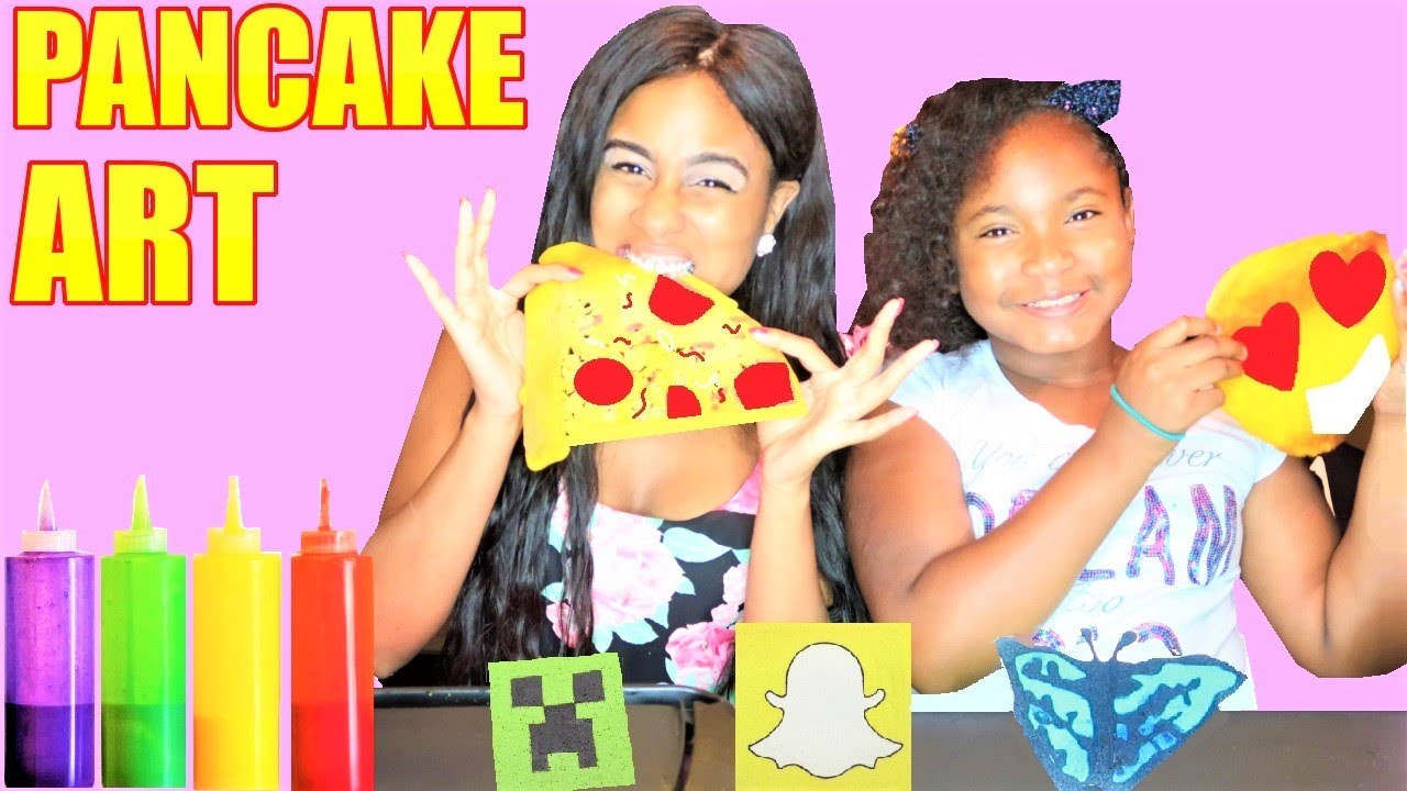 PANCAKE ART CHALLENGE!!! - YouTube