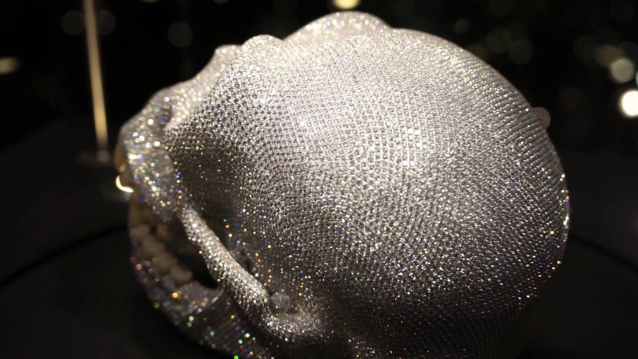 Diamond Encrusted Skull - YouTube