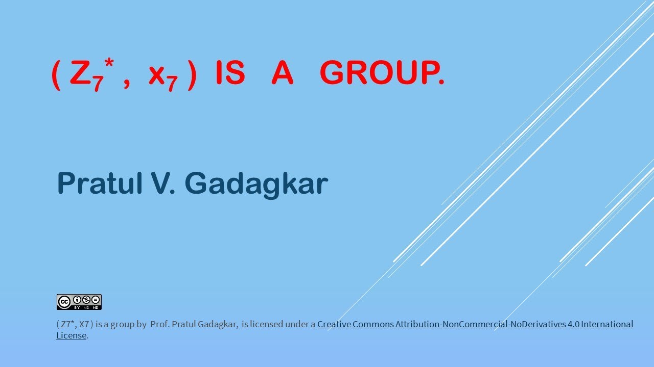 ( Z7*, X7 ) is a group. - YouTube