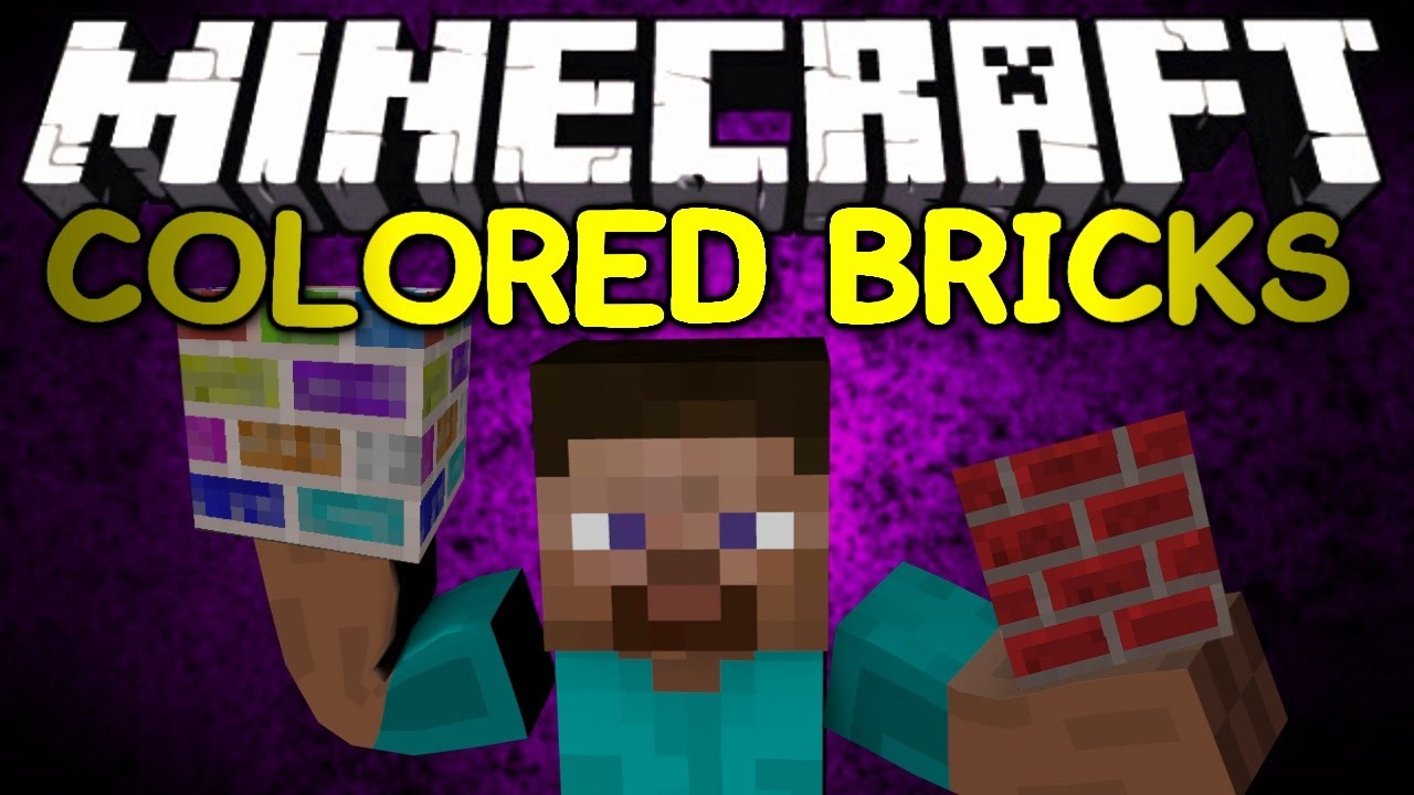 Minecraft: Mod Showcase | Colored Bricks (1.4.5) - YouTube