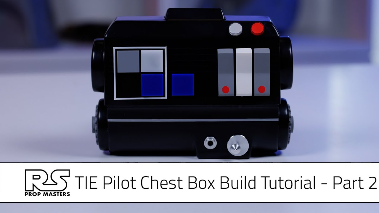 TIE Pilot Chest Box Tutorial Part 2 - RS Prop Masters - YouTube