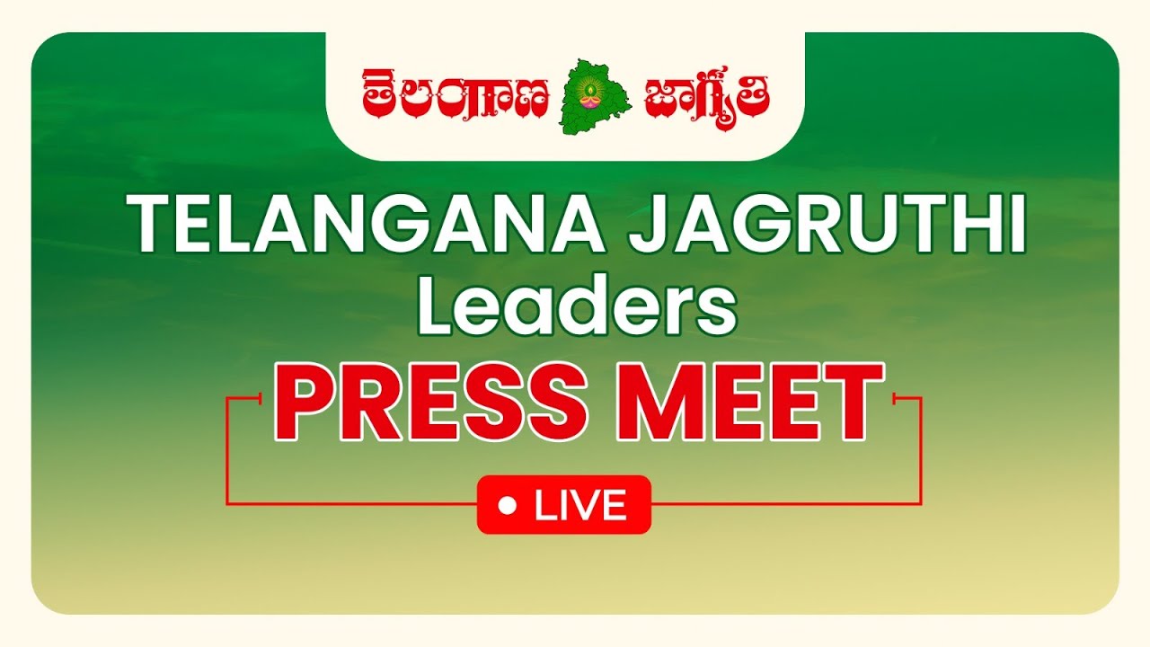 LIVE: Telangana Jagruthi Leaders Press Meet At Somajiguda Press Club ...