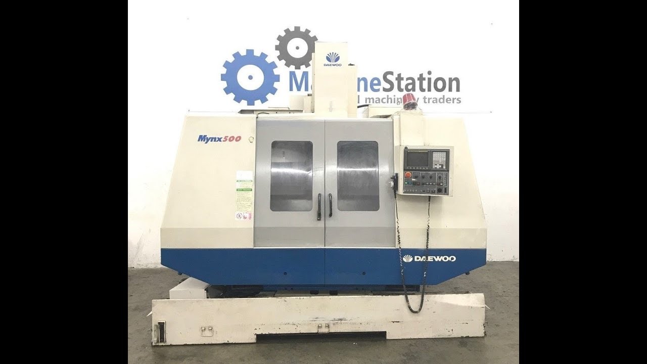 DAEWOO MYNX 500 VERTICAL MACHINING CENTER - YouTube