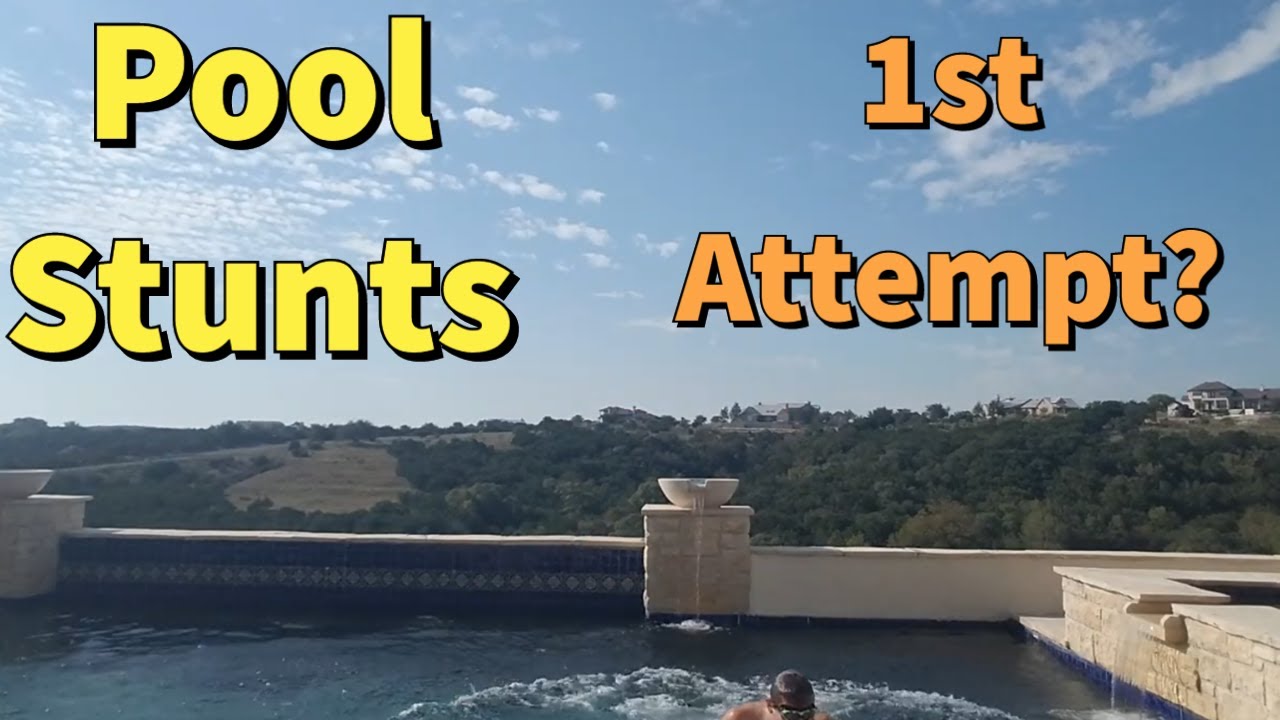 My 1st Try of Doing a Pool Stunts Video - YouTube