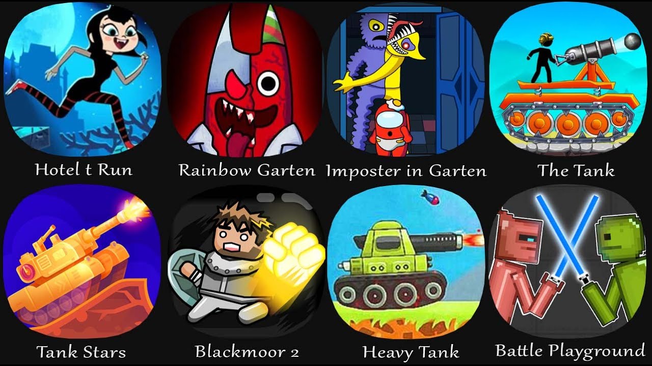 Hotel t Run, Rainbow Garten Survivor, Imposter in Garten, The Tank ...