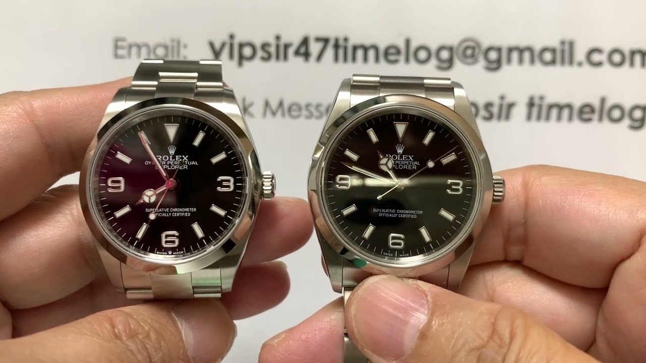Rolex Explorer 124270 36mm 短評-附114270 小比較 - YouTube