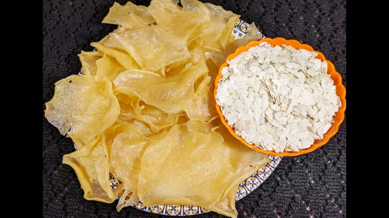 पोहा के पापड़ बनाने की आसान विधि | Poha Ke Papad | Poha Papad Recipe ...