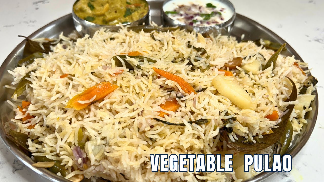 Wedding Style Vegetable Pulao😋| పెళ్లి భోజనాల్లో వడ్డించే అసలైన ...