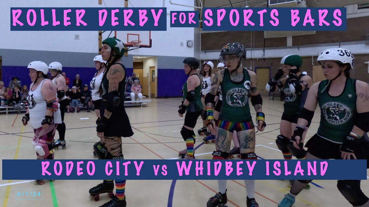 Roller Derby For Sports Bars Rodeo City vs Whidbey Island WFTDA 6/1/24 ...