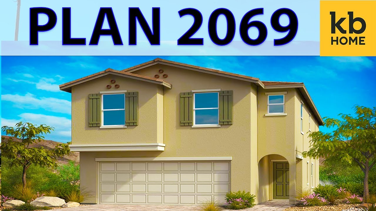 Plan 2069 at Novi by KB Homes l New Homes for Sale in SW Las Vegas - YouTube