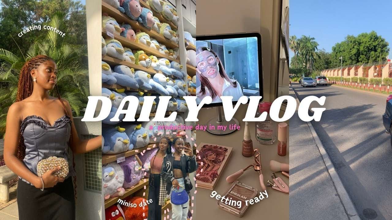 DAY IN MY LIFE: getting ready, content day, miniso shopping date & more ...