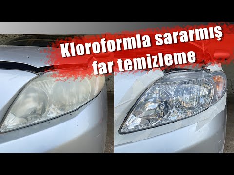Kloroform ile far temizleme | Sararmış far nasıl parlatılır