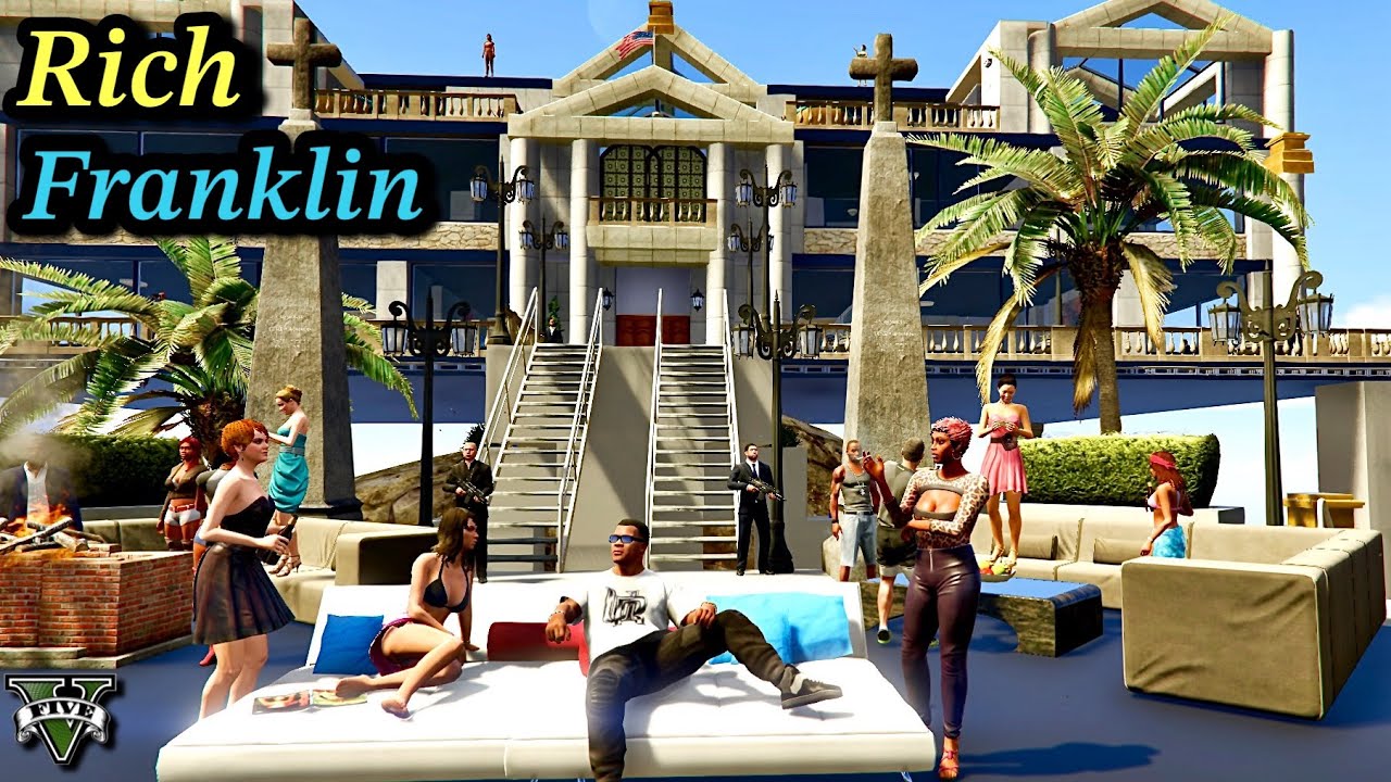 Franklin's New Luxury Mansion with High Security | GTA 5 gameplay - YouTube