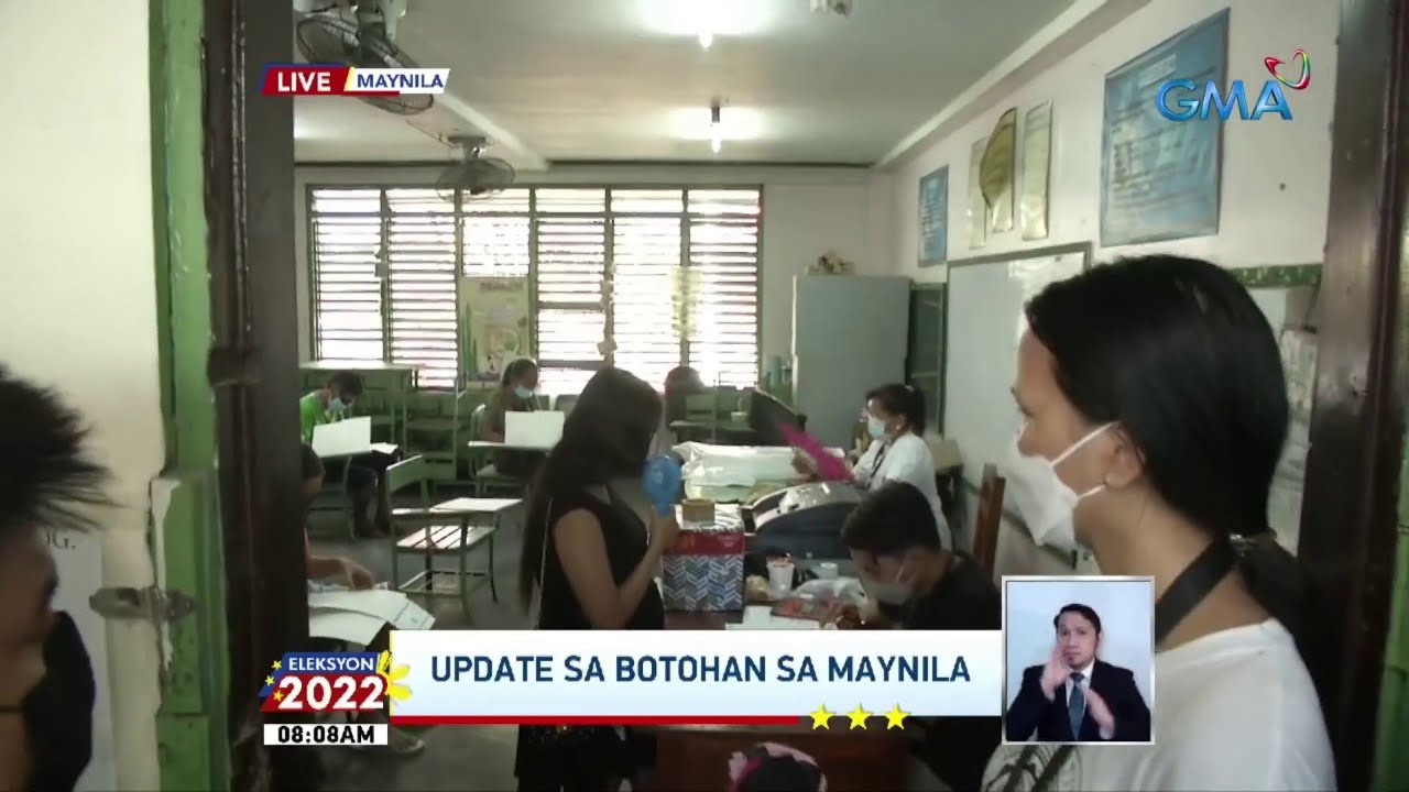 Update sa botohan sa Rafael Palma ES sa Maynila | Eleksyon 2022 - YouTube