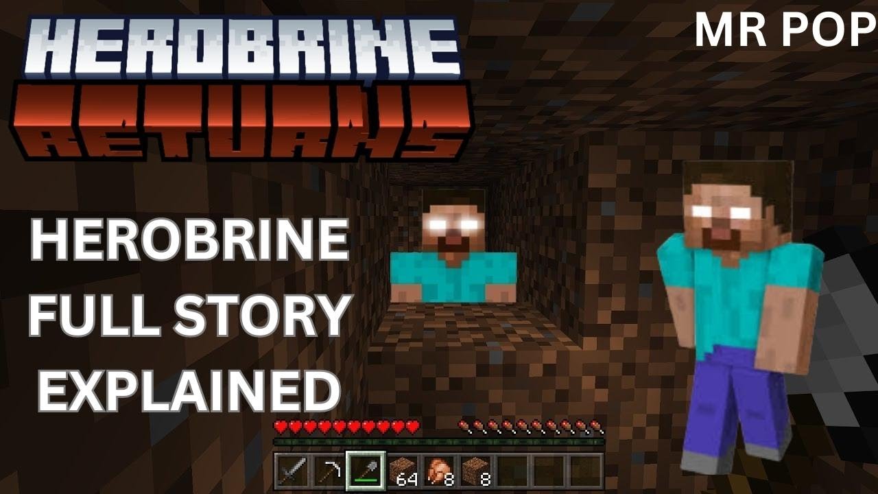 HEROBRINE - FULL HORROR STORY EXPLAINED - YouTube
