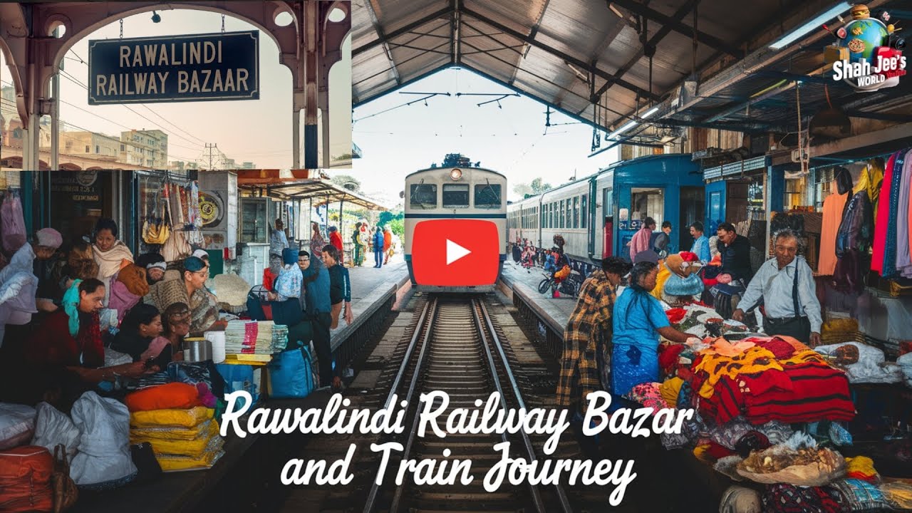 Journey to Rawalpindi Railway Station & Famous Railway Bazaar - YouTube