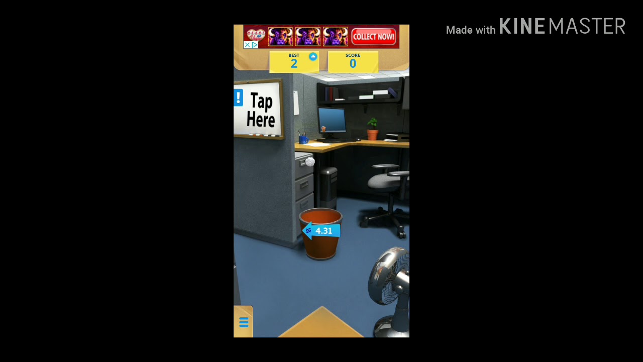 Paper toss 2019- Android gameplay. Toss areas. - YouTube