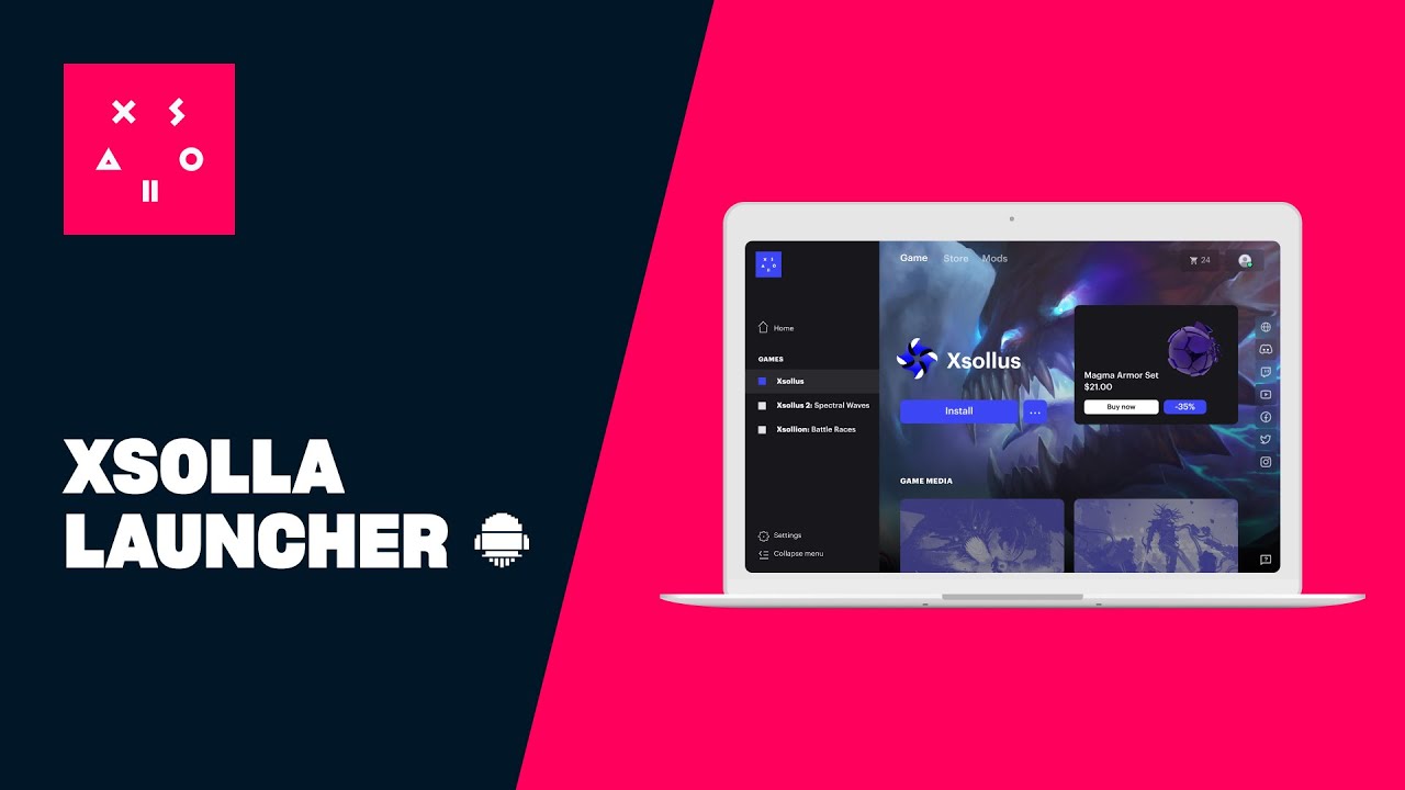 Launcher - Your own home for your games - YouTube