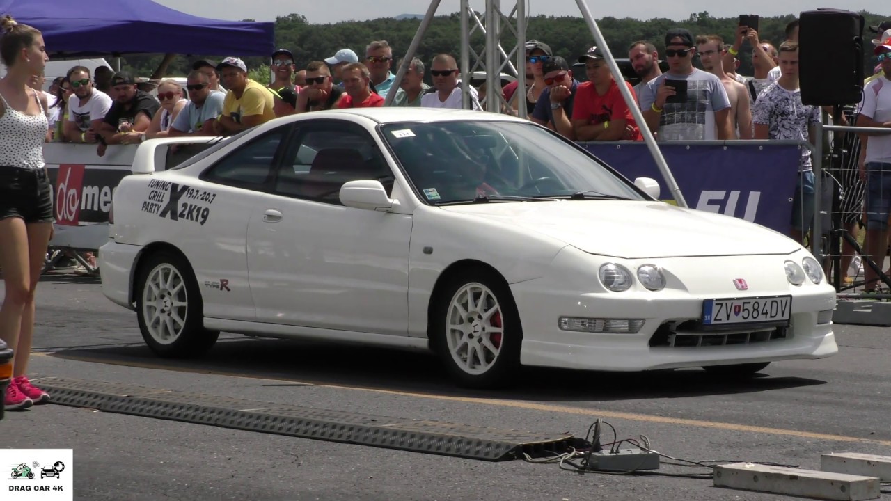 Honda Integra Type R vs Honda CRX - 🚦🚗 drag race 4K UHD - YouTube