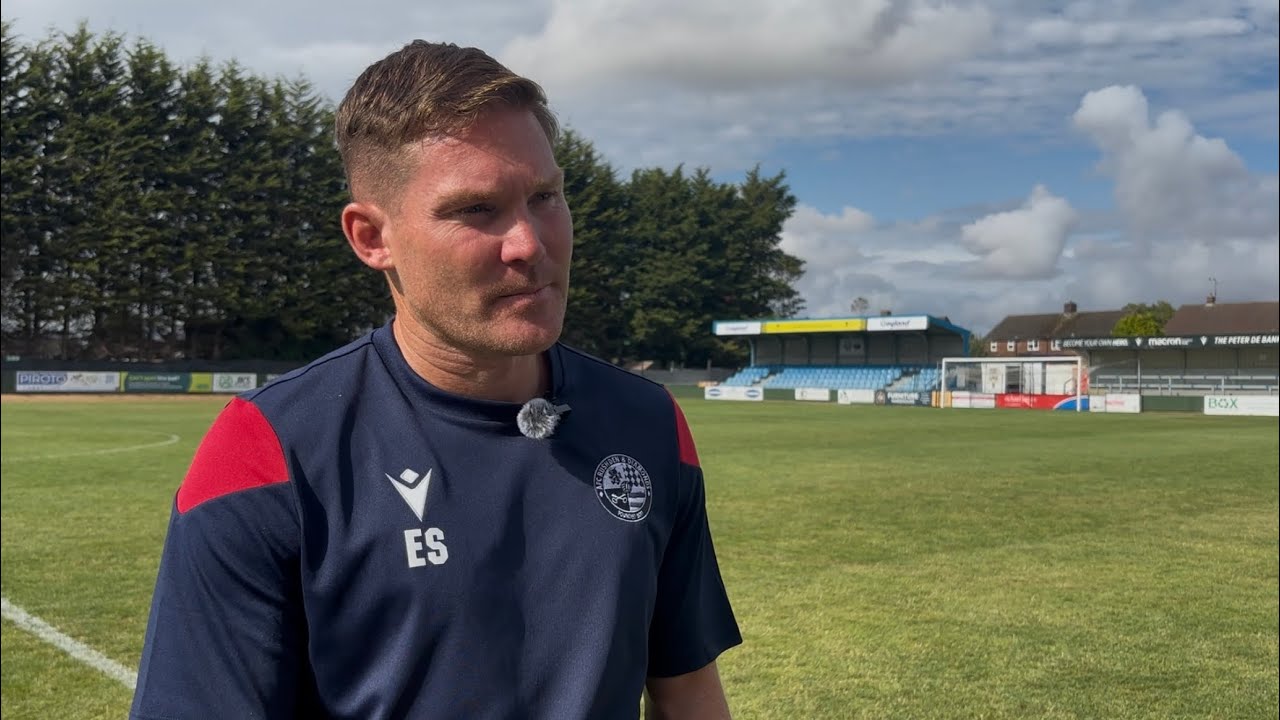 POST-MATCH: Elliot Sandy speaks after the friendly with Takeley. - YouTube