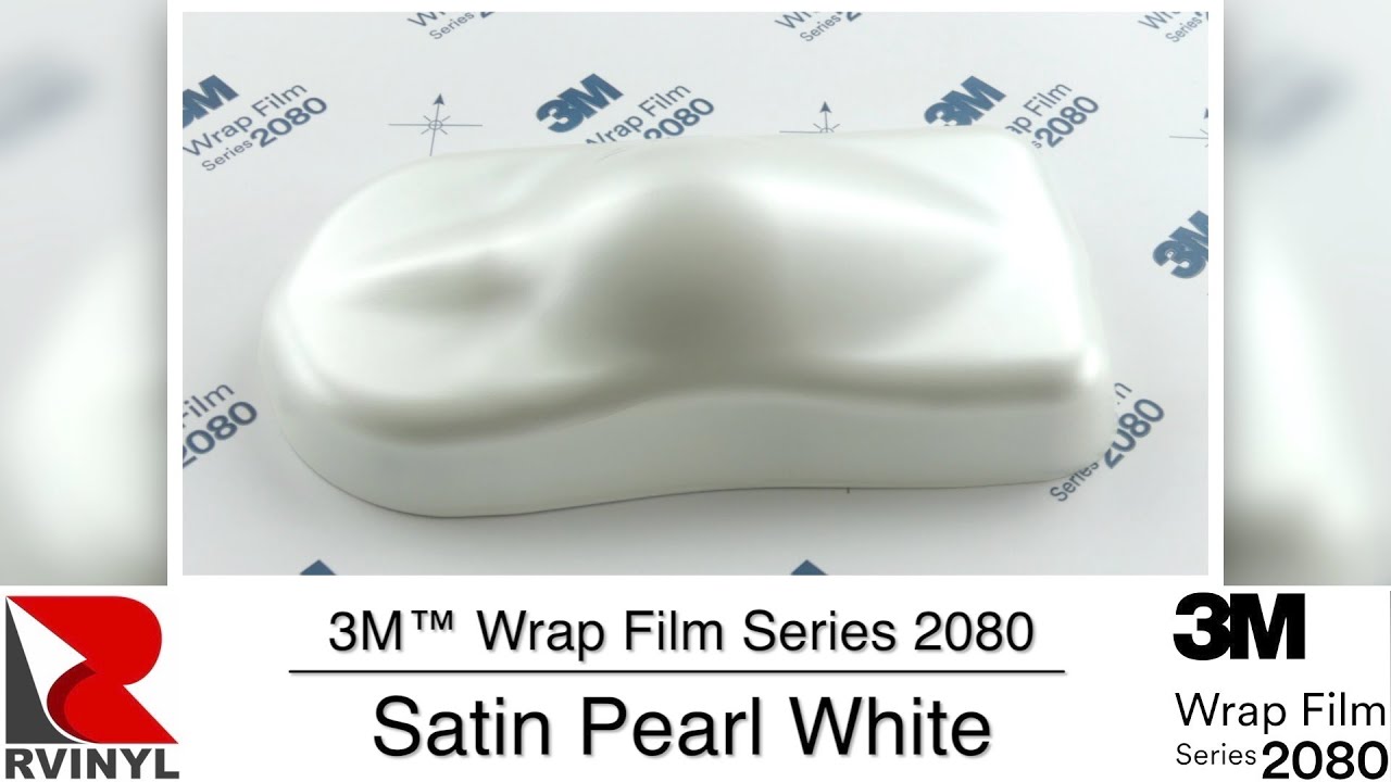3M™ Wrap Film Series 2080 - Satin Pearl White SP10 Vinyl - YouTube