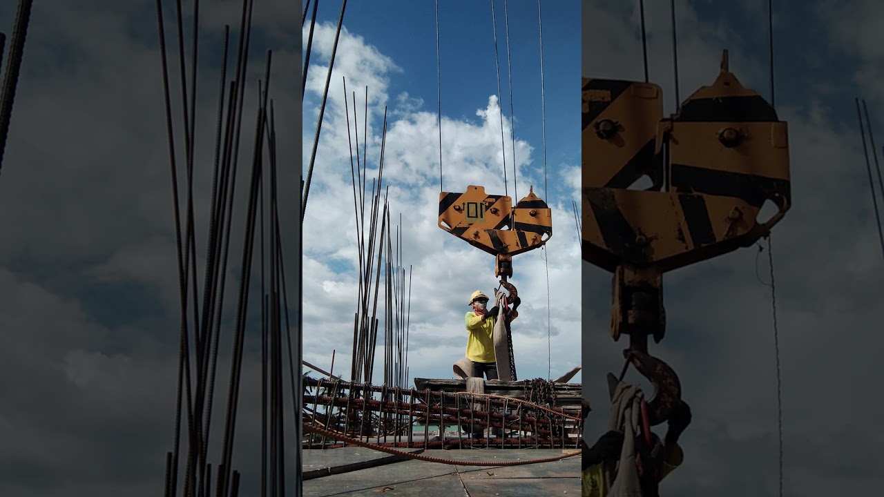 Tower crane rigging job... Nice and simple 👌 - YouTube