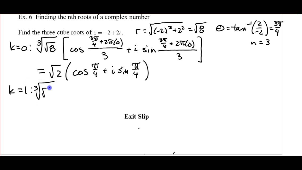 Math Analysis 6.5 Day 2 Example 6 - YouTube