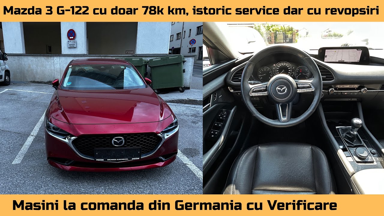 Mazda 3 G122 cu 78k km, istoric complet service dar cu revopsiri ...