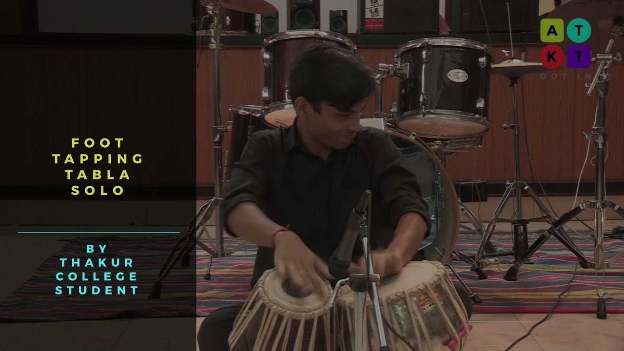 Foot Tapping Tabla Solo by Thakur College Student | HR Fest - YouTube