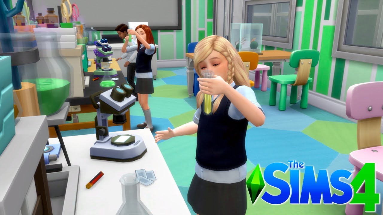Sims 4 Rutina en la Escuela con Goldie - Titi Plus Español - YouTube