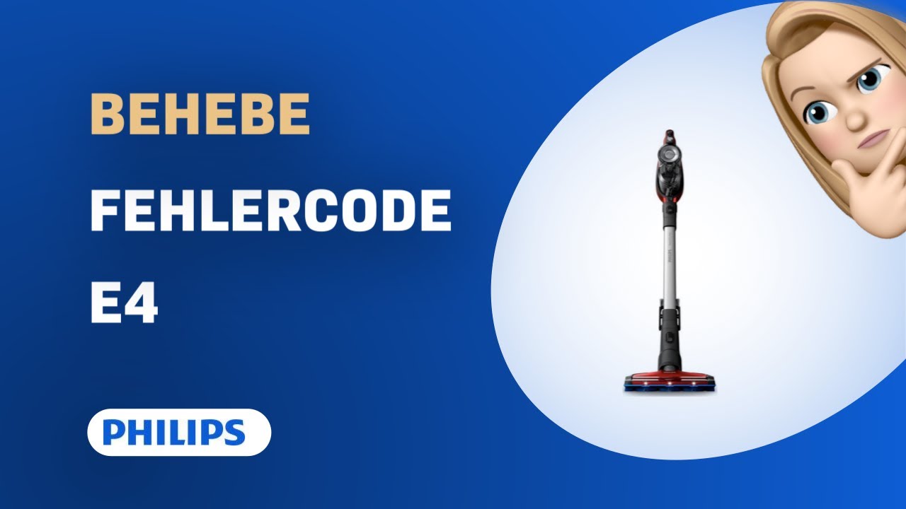 "Wie behebe ich den Philips SpeedPro Max FC6823 Fehlercode E4" - YouTube