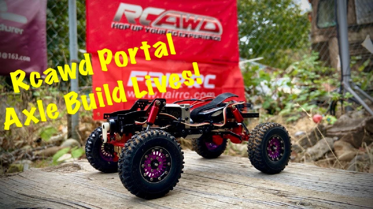 Scx24 Rcawd Portal Axle Build Update! - YouTube