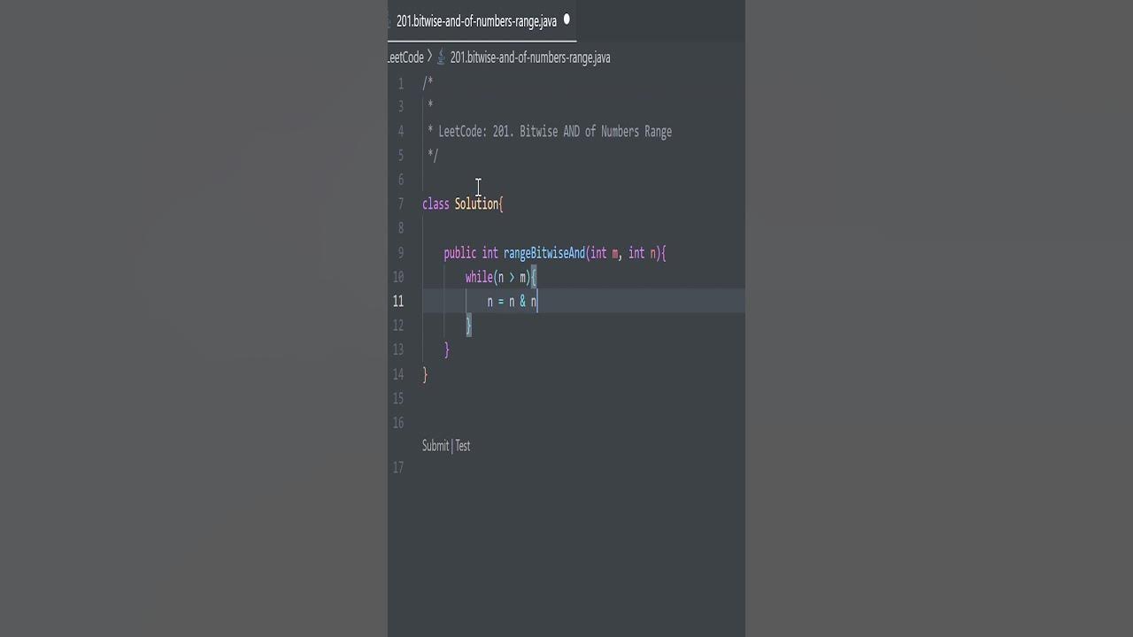 Bitwise And Of Numbers Range Leetcode 201 Leetcode Dsa Java