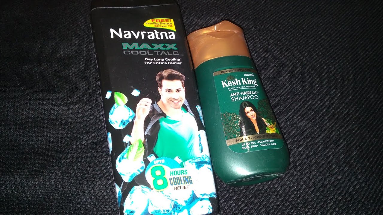 Navratna MAXX COOL TALC/Kesh King/Anti-Hairfall SHAMPOO/#MUCHmore - YouTube