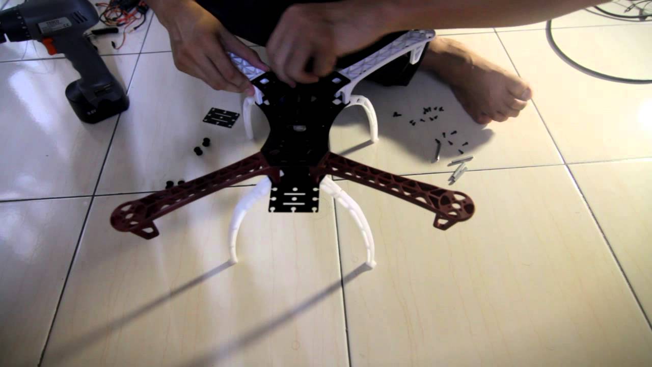 Alien 450 Quadcopter Frame Assembly - YouTube