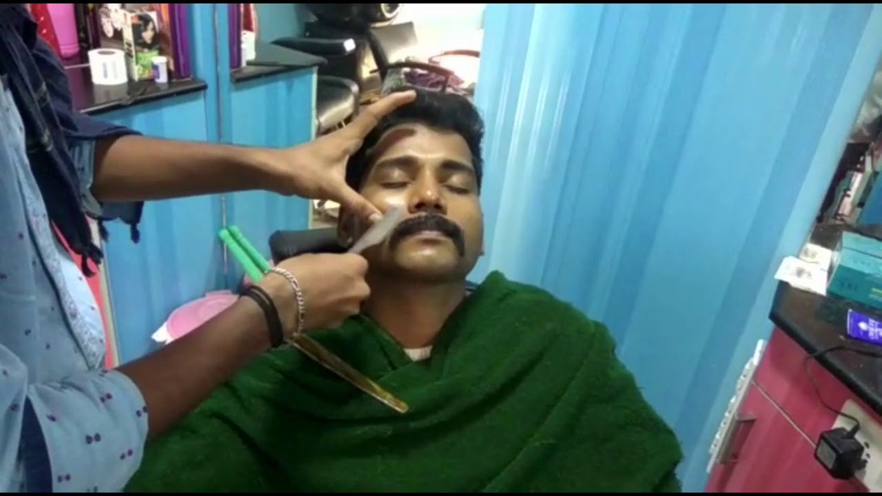 Shaving moustache - YouTube