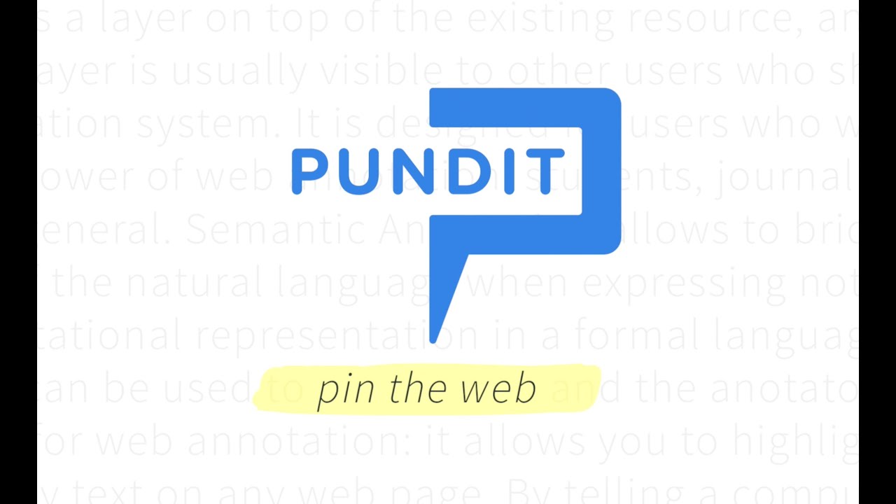 Pundit | Pin the web - YouTube
