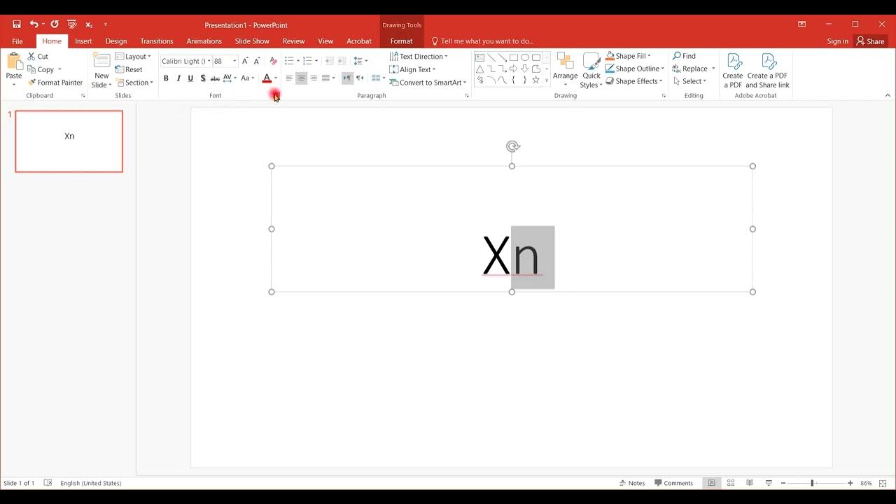 Make a Letter Superscript or Subscript in PowerPoint - YouTube
