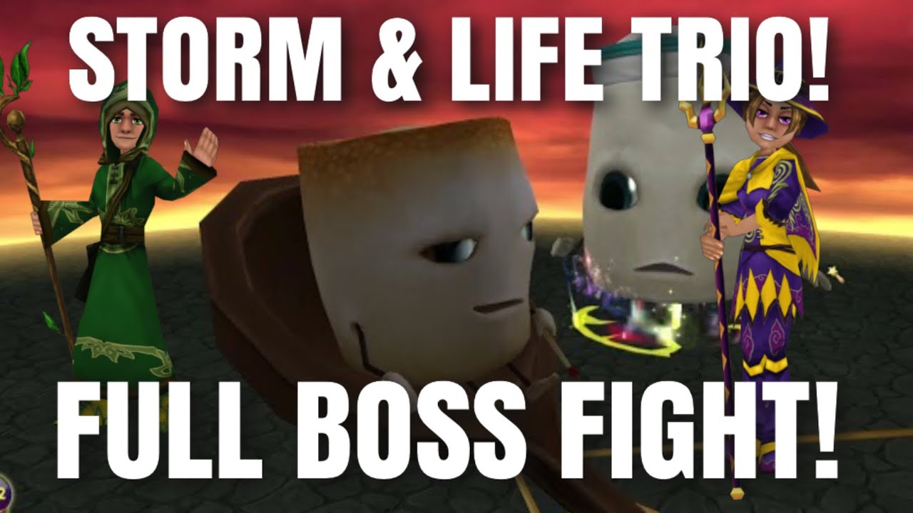 ⚡️Storm & Life🍃 Trio! Wizard101 Marshfellow Boss Full Fight ⚔️ - YouTube