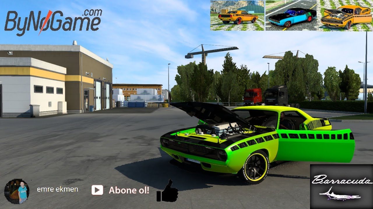 ETS 2 orjinal map Plymouth Barracuda 125 kişilik 1.43 #ets2 # ...