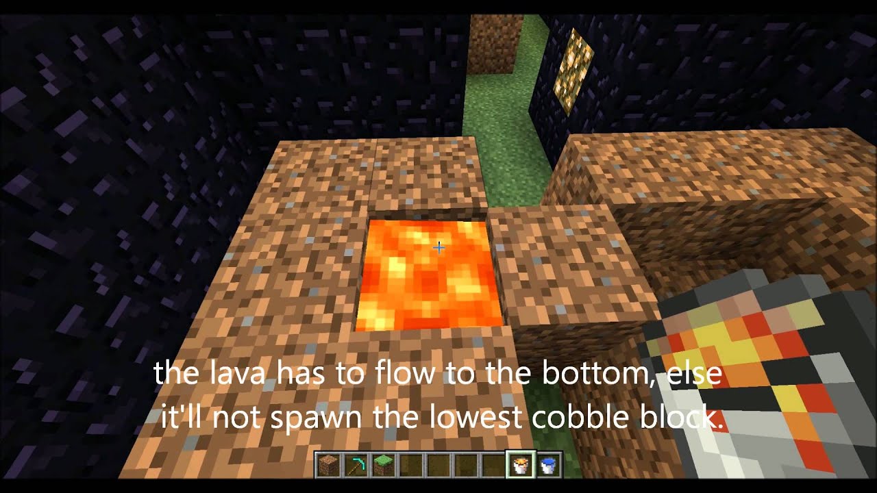 How to build a compact cobblestone generator for 2 players in Minecraft ...