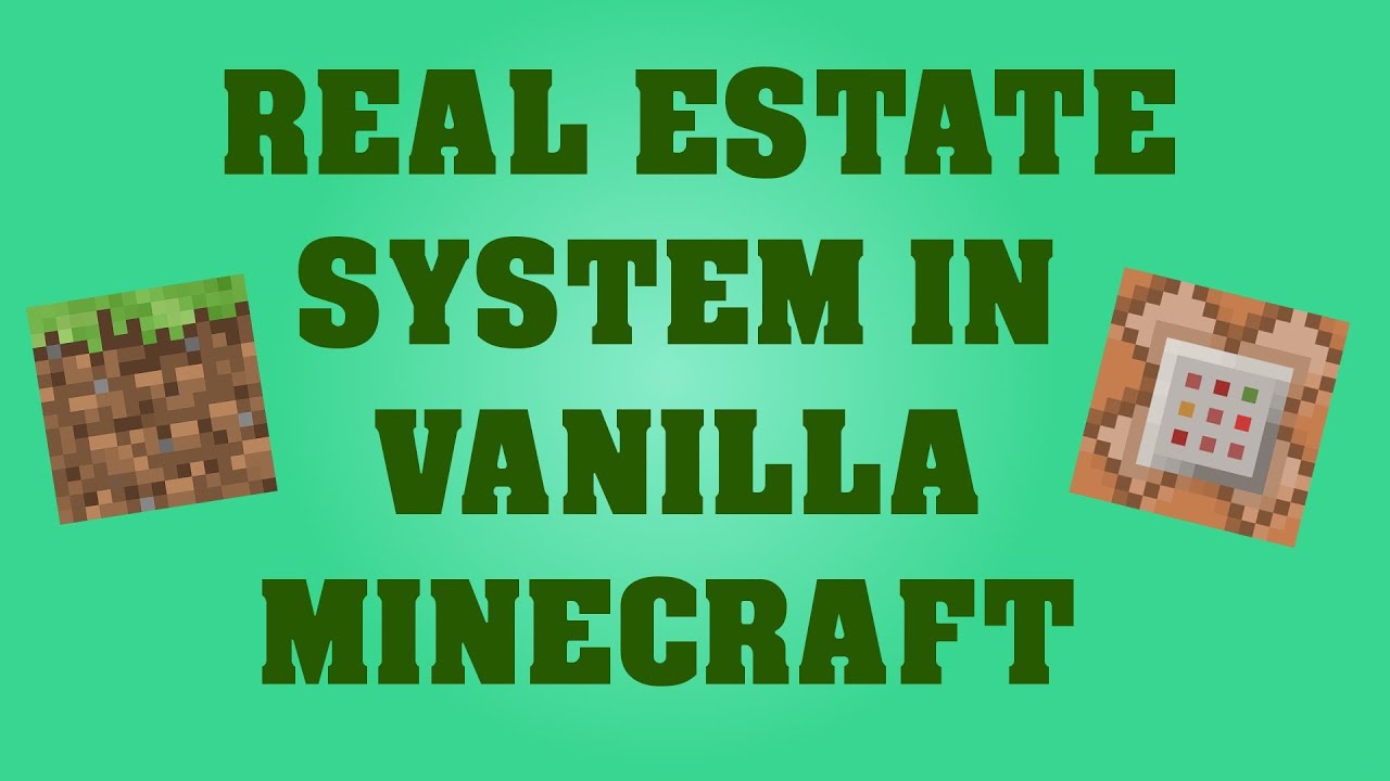 Simple Real Estate in vanilla Minecraft! - YouTube