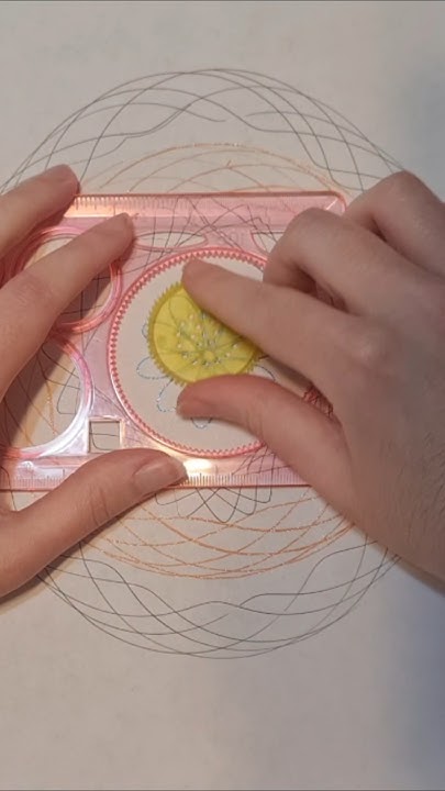 Multi color inner weave gear spirograph art #art #spirograph #pattern - YouTube