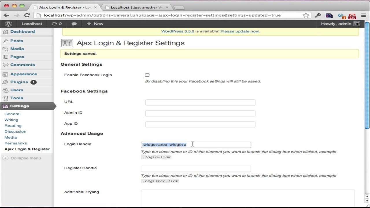 WordPress Ajax Login & Register - YouTube