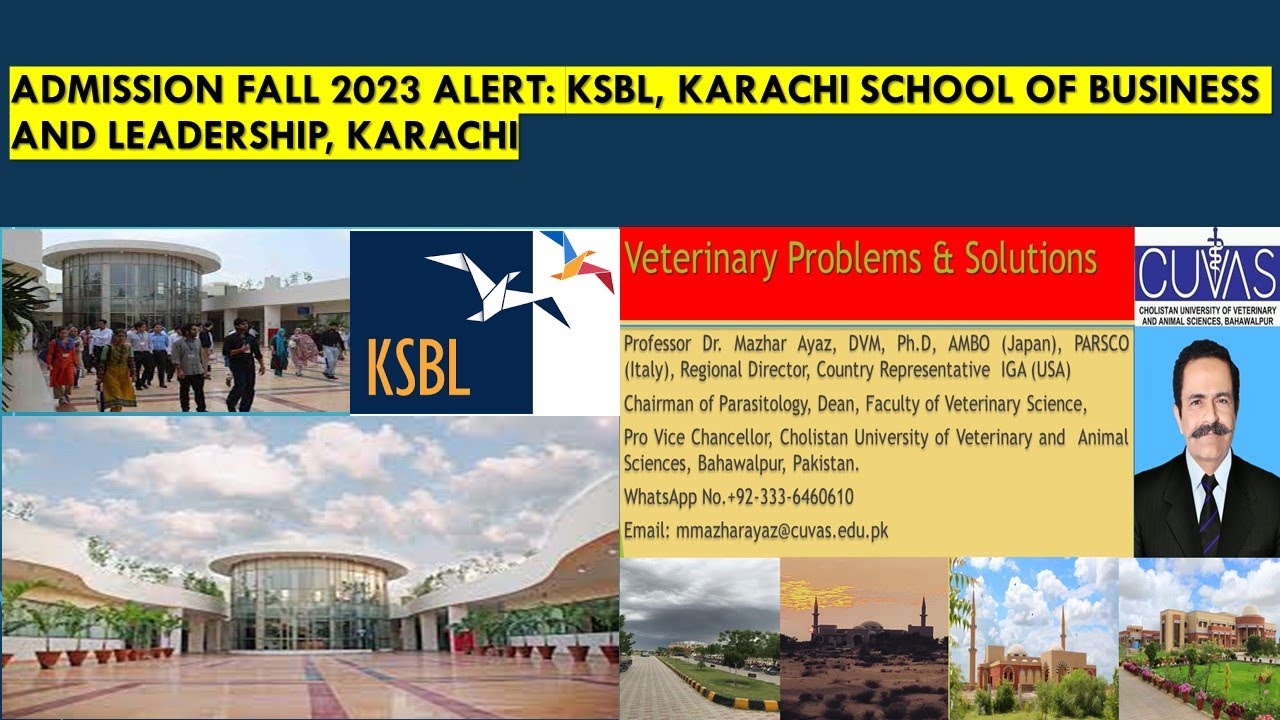 Admission Fall 2023: KSBL Karachi School of Business and Leadership ...